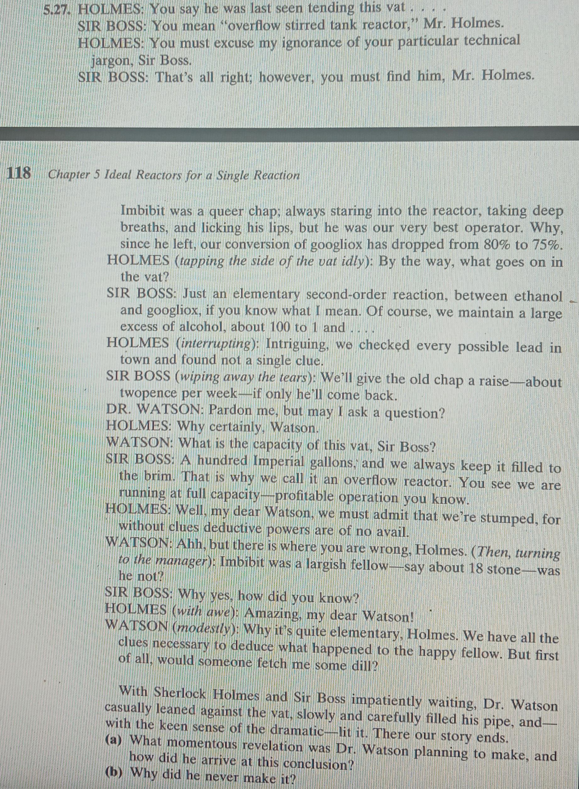 A chemical engineer's sherlock holmes story | Scrolller