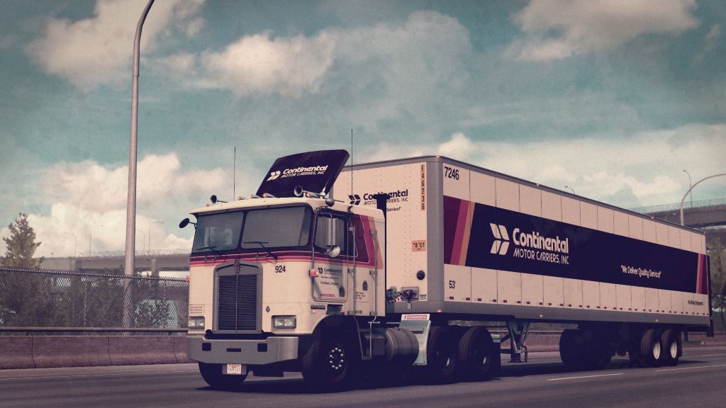 A Continental Motor Carriers Kenworth K100E, circa 1986 | Scrolller