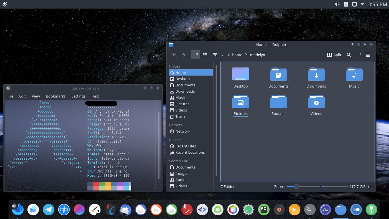 A fresh Arch Linux install: | Scrolller