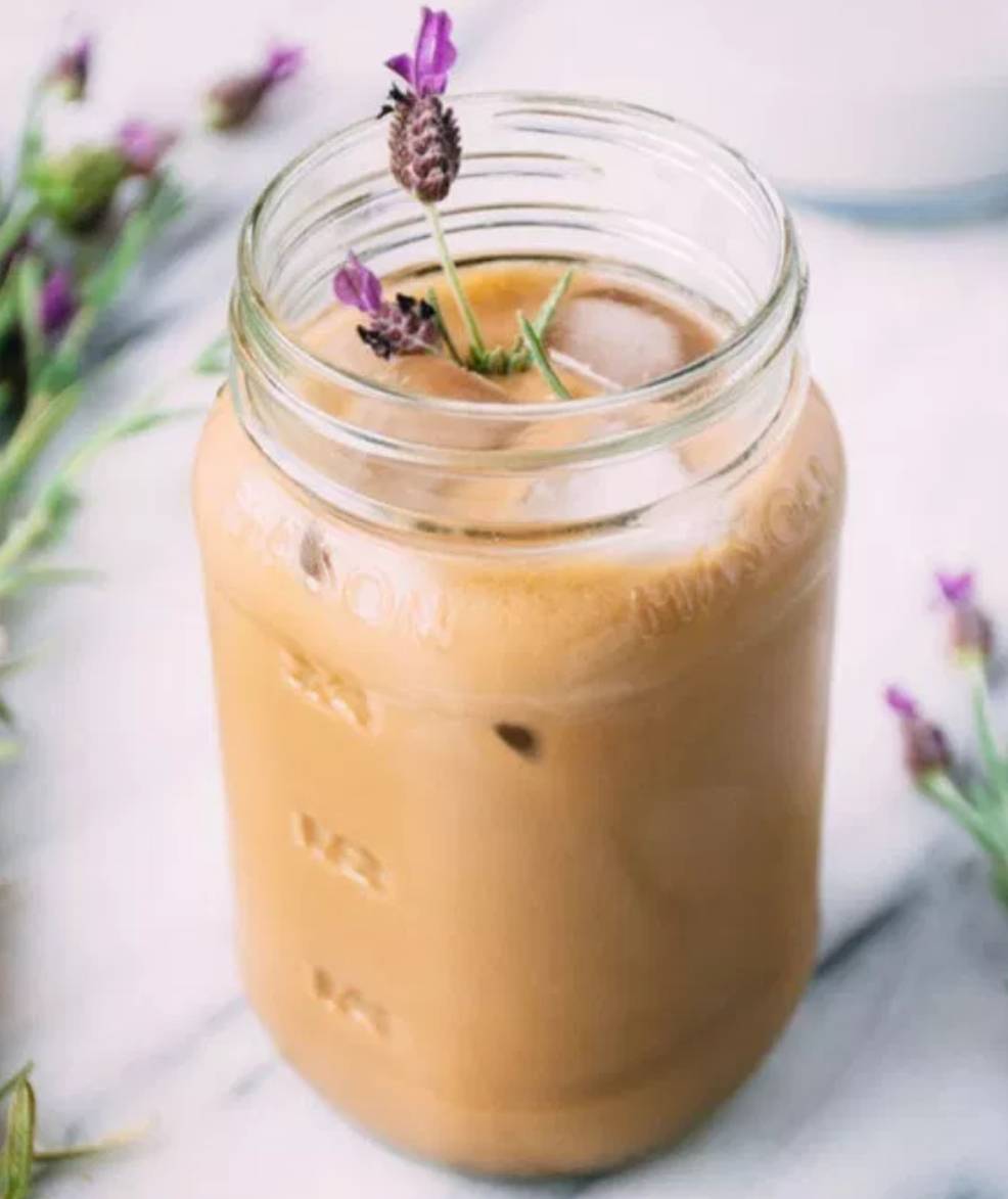A lavender coconut iced coffee that I had the pleasure of tasting in Thailand | Scrolller