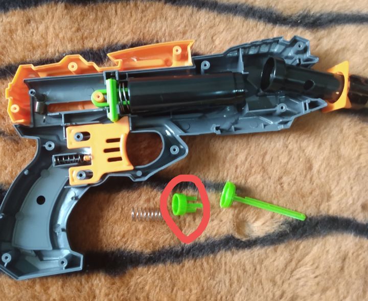 A Nerf gun piece specifically designed to eject off-brand and old types of darts. It really is ...