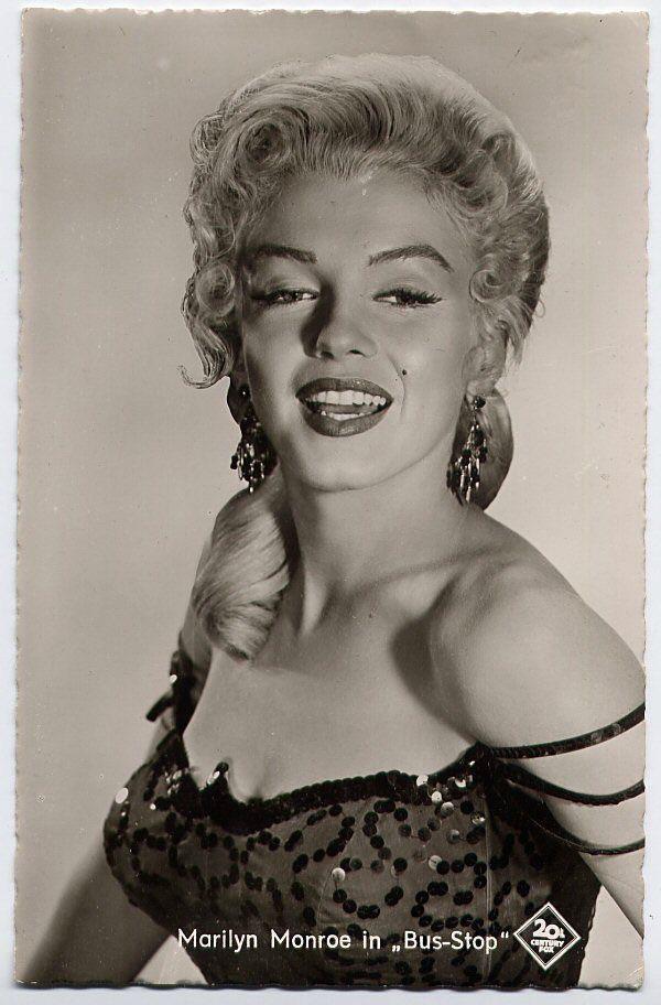 A photo of Marilyn in The River Of No Return used to promote Bus Stop | Scrolller