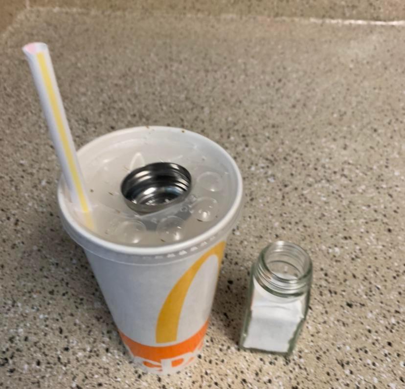 A pipe i made out of a mcdonalds cup and a salt shaker lid | Scrolller