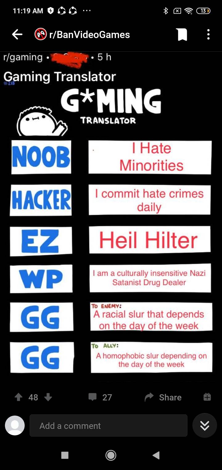 A pretty Shit translator ngl | Scrolller