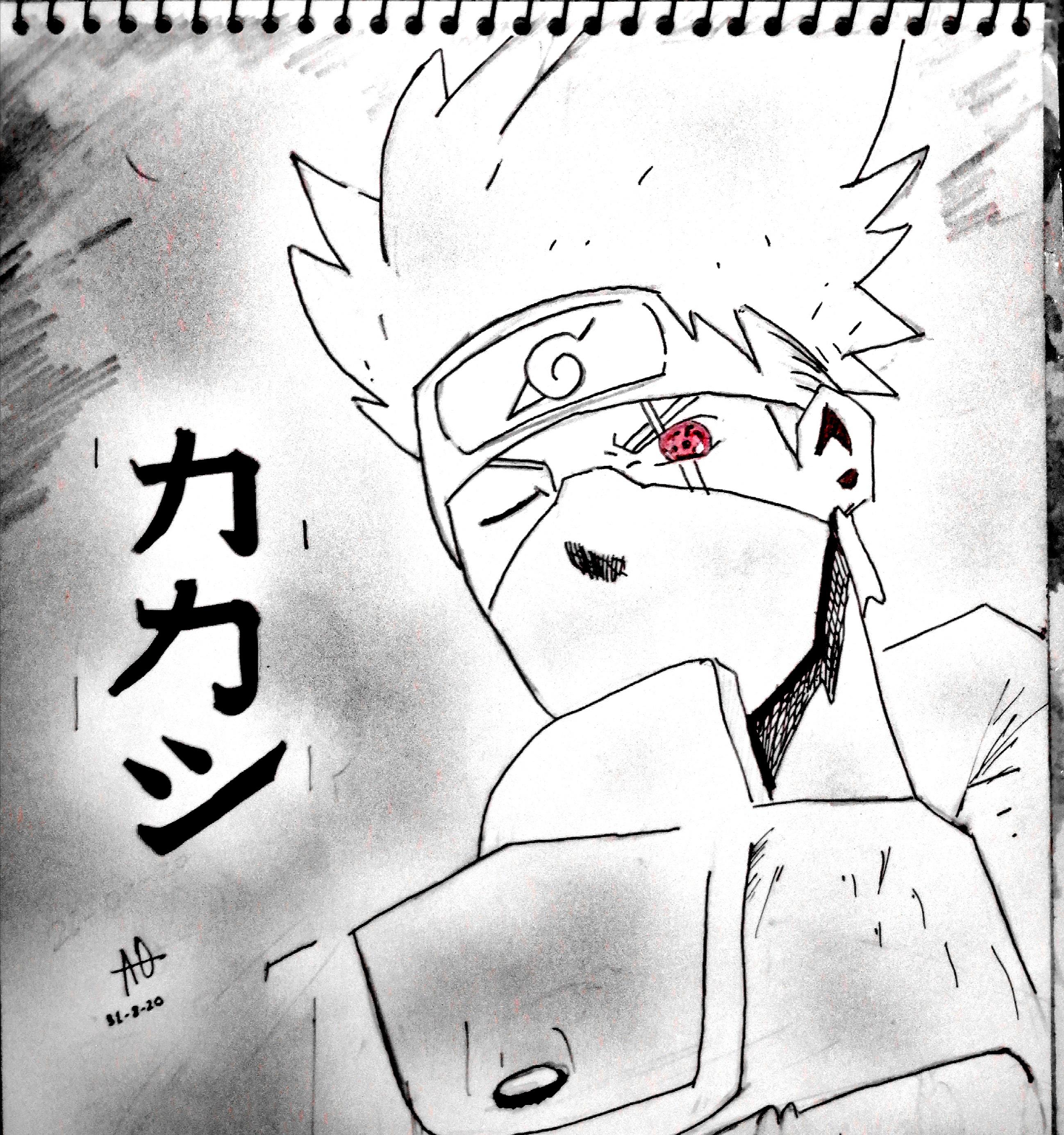 A quick sketch (Kakashi) | Scrolller