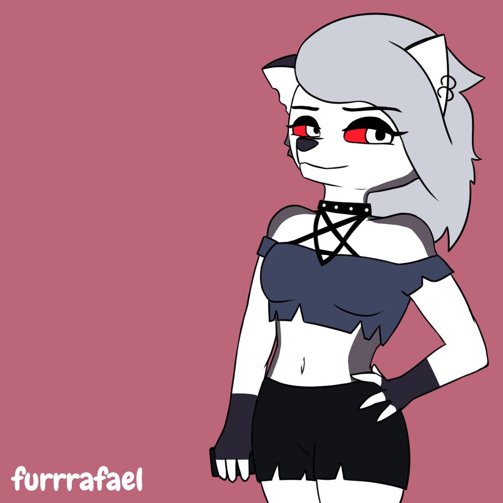 a rare sight: smiling Loona! | Scrolller