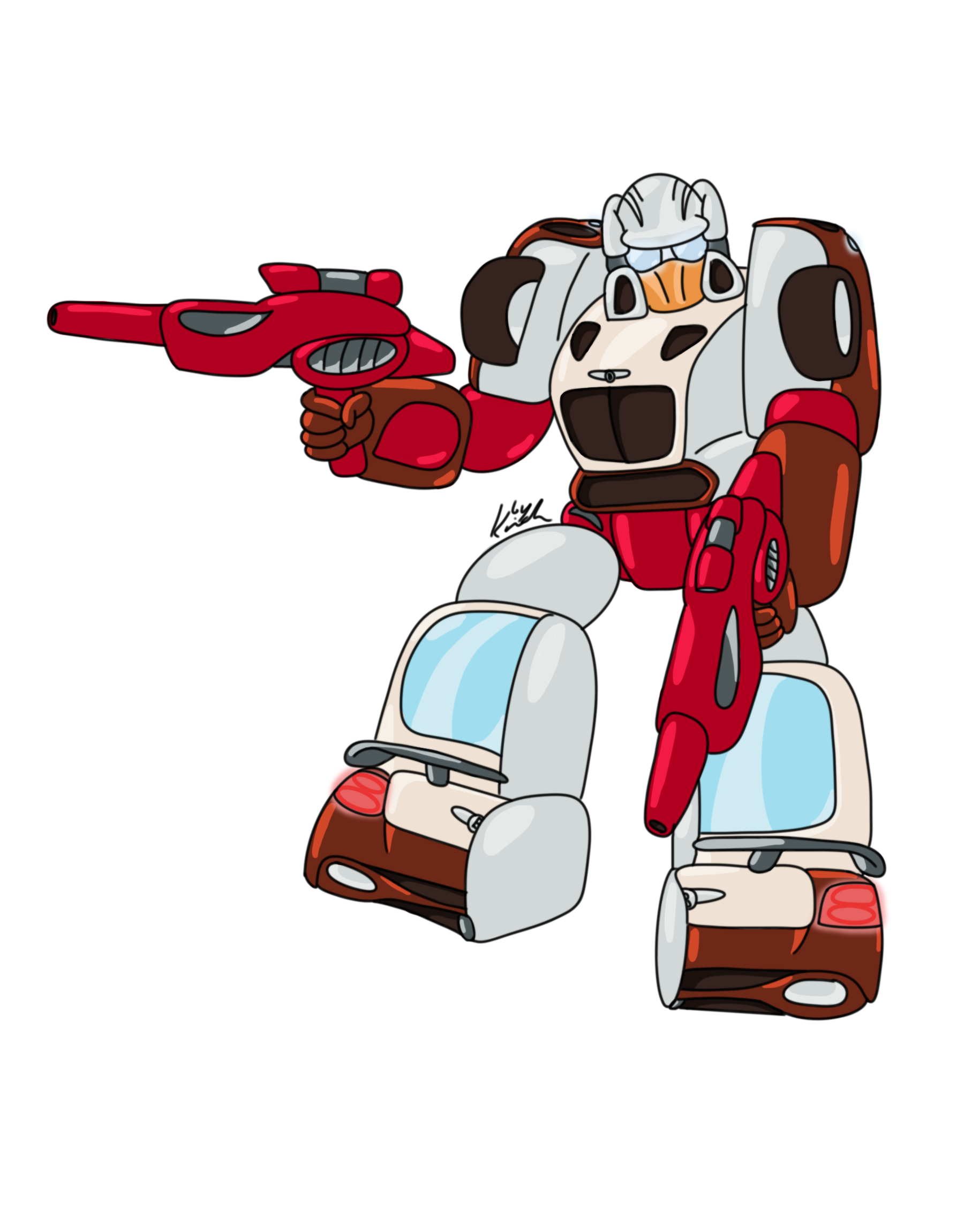 a redesign of Chromedome, who transforms into a Bentley Continental! | Scrolller