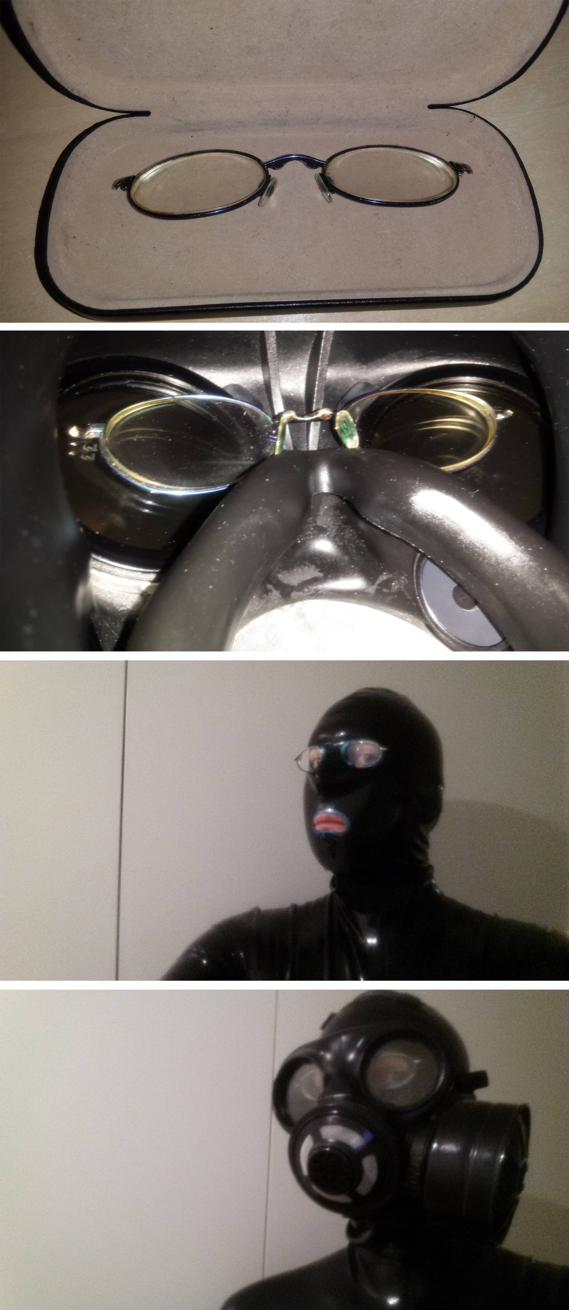 A simple way to wear glasses under your gas mask | Scrolller