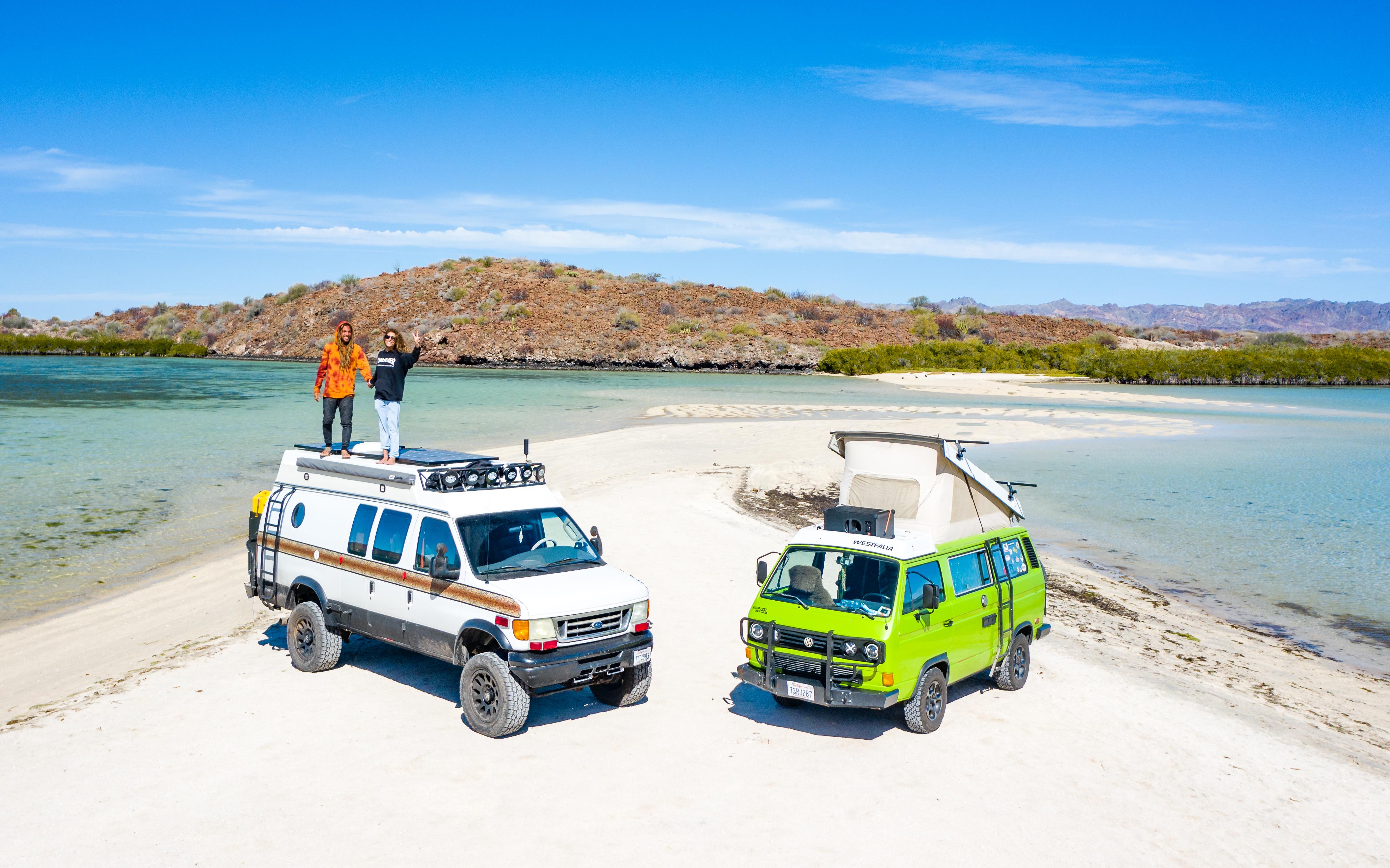 A Sportsmobile & a Vanagon meet in Baja | Scrolller
