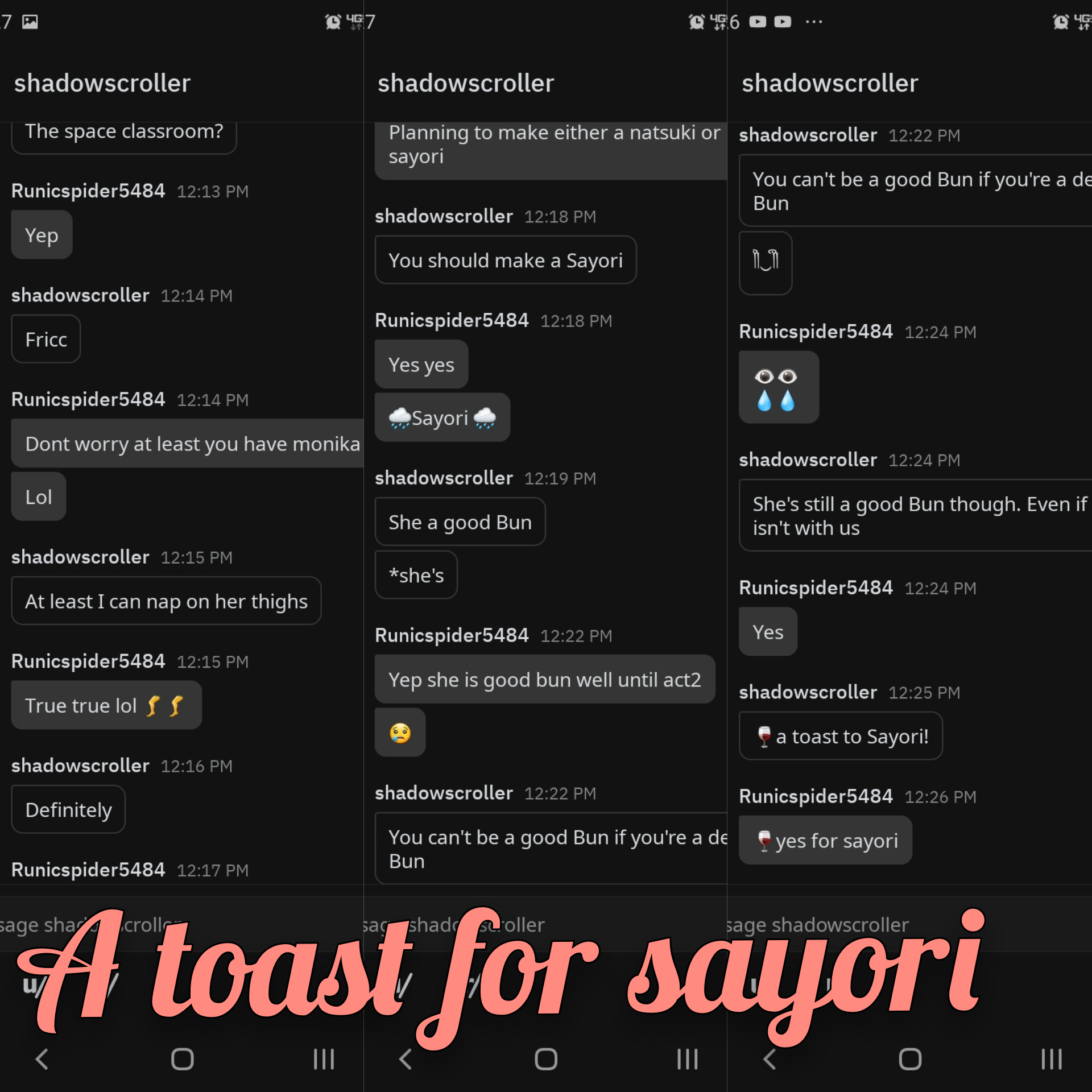 A Toast for sayori | Scrolller