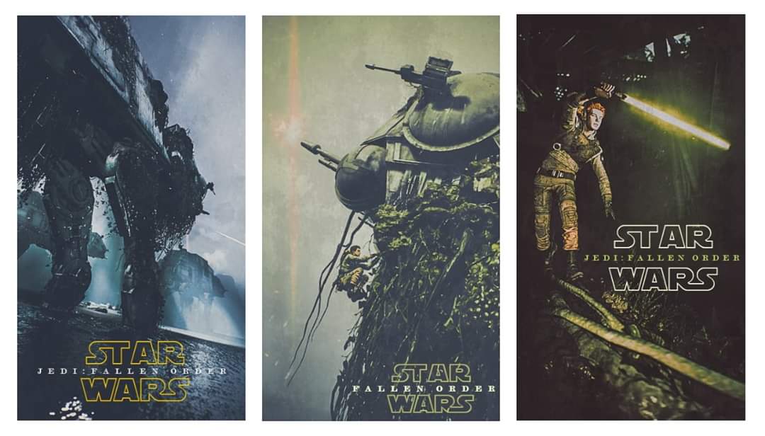 A triptych of my Fallen Order posters. | Scrolller