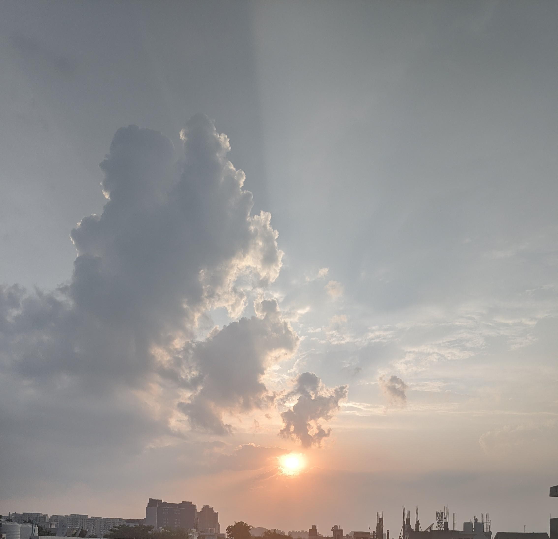 A Typical evening sky in gurgaon | Scrolller