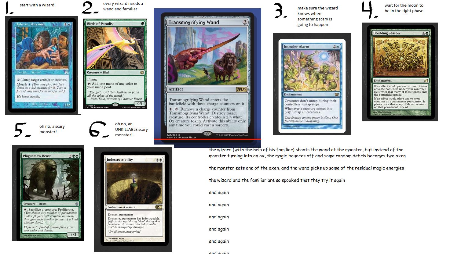 A wizard gets spooked by an unkillable monster and makes infinite oxen | Scrolller