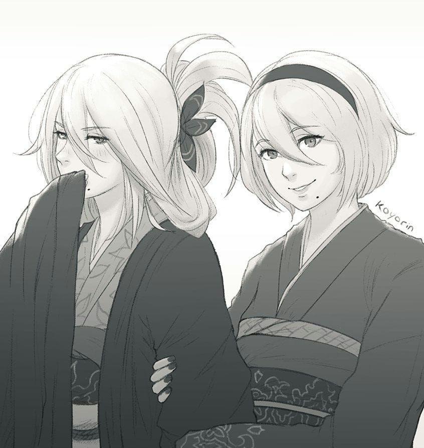 A2 and 2B by Koyorin [Nier Automata] | Scrolller