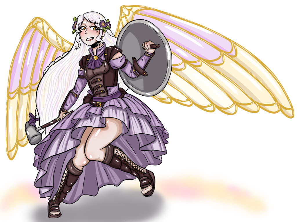 Aasimar life Cleric with wings of glass [OC] [ART] | Scrolller