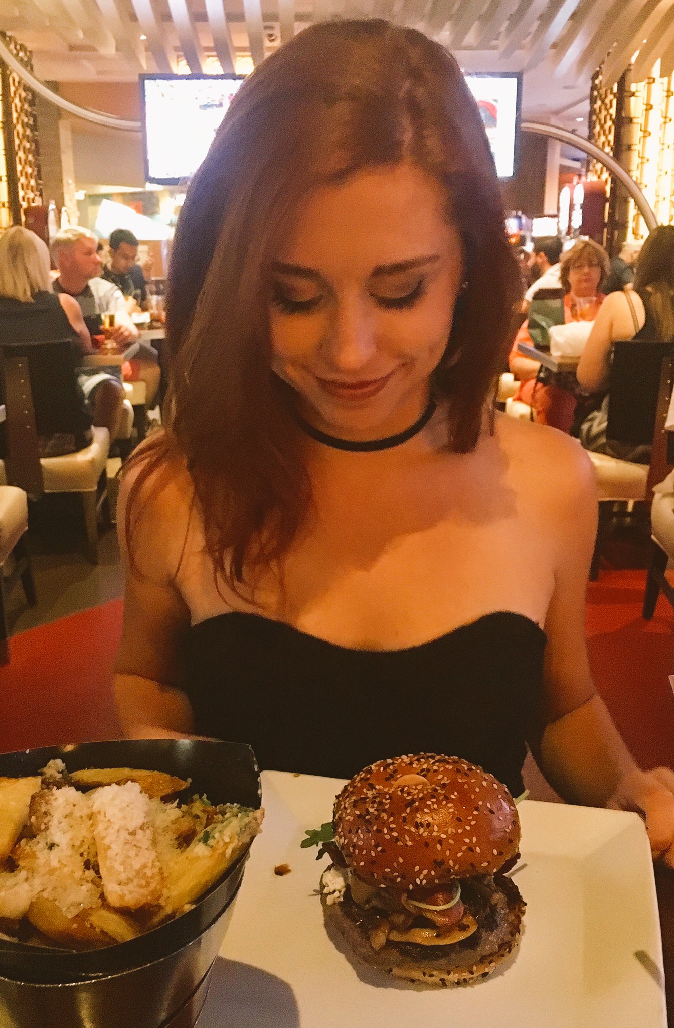 About to enjoy a burger | Scrolller