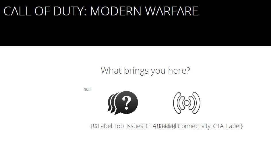 Activision support page is broken | Scrolller