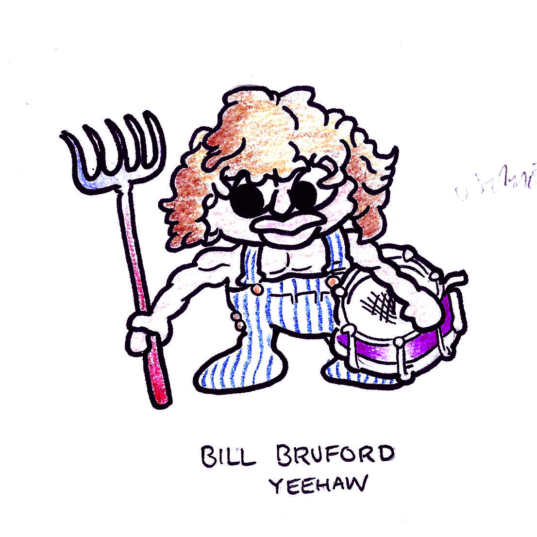 Actual photo of Bill Bruford circa '73 | Scrolller