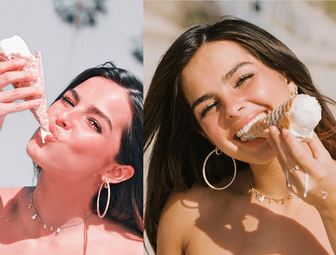 Addison Rae enjoys an ice cream cone | Scrolller