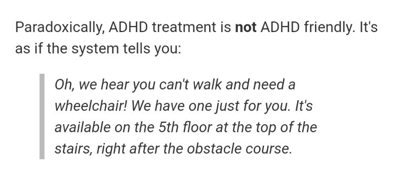 ADHD treatment is not ADHD friendly [OC] | Scrolller