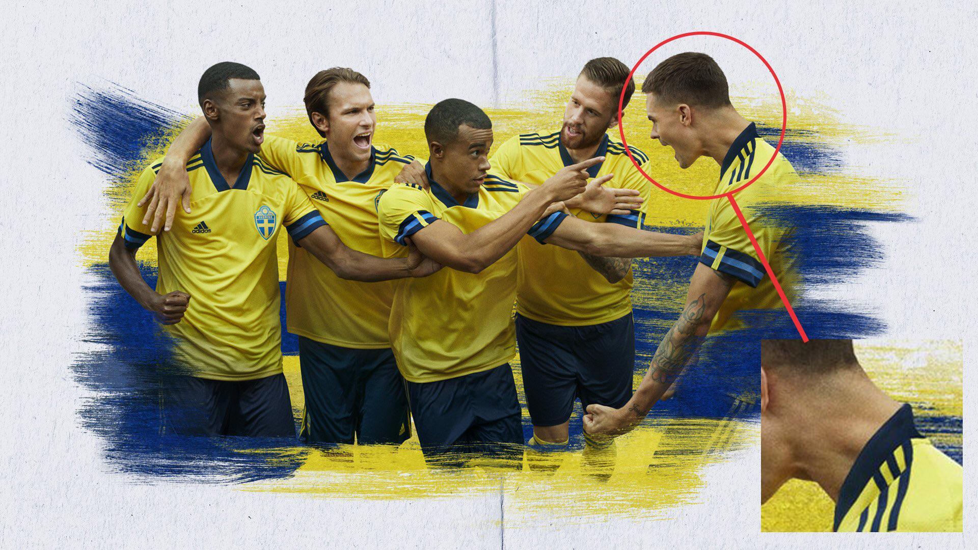 Adidas Sweden National Team jersey Broken Neck Edition | Scrolller