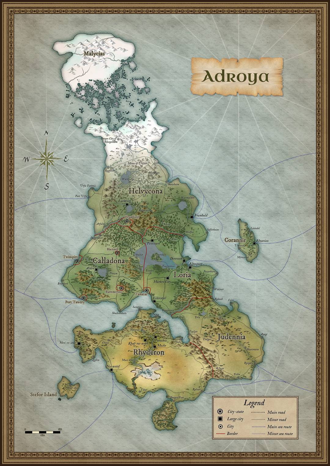 Adroya: the continent torn in two | Scrolller