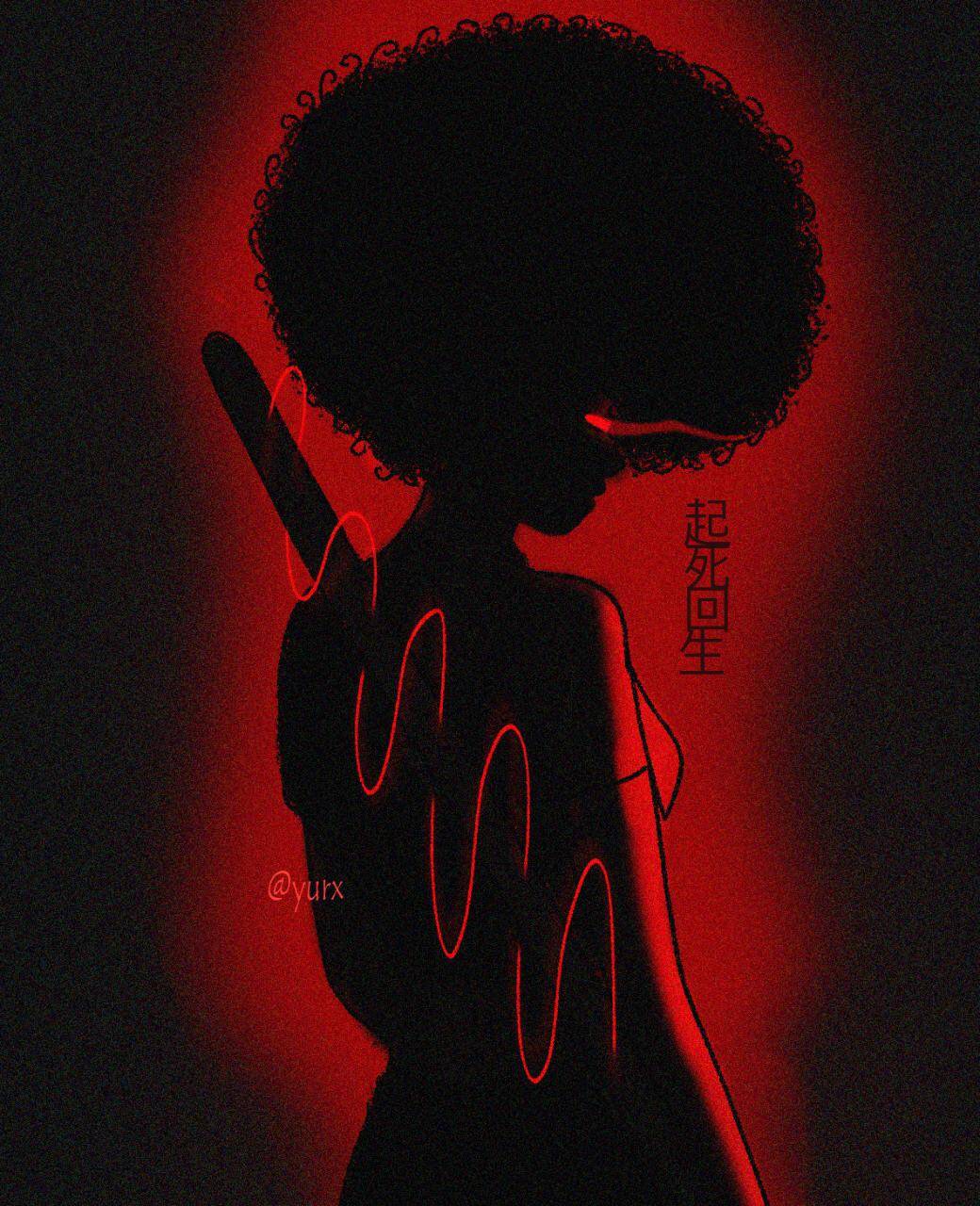 Afro samurai,me,photoshop,2021 | Scrolller