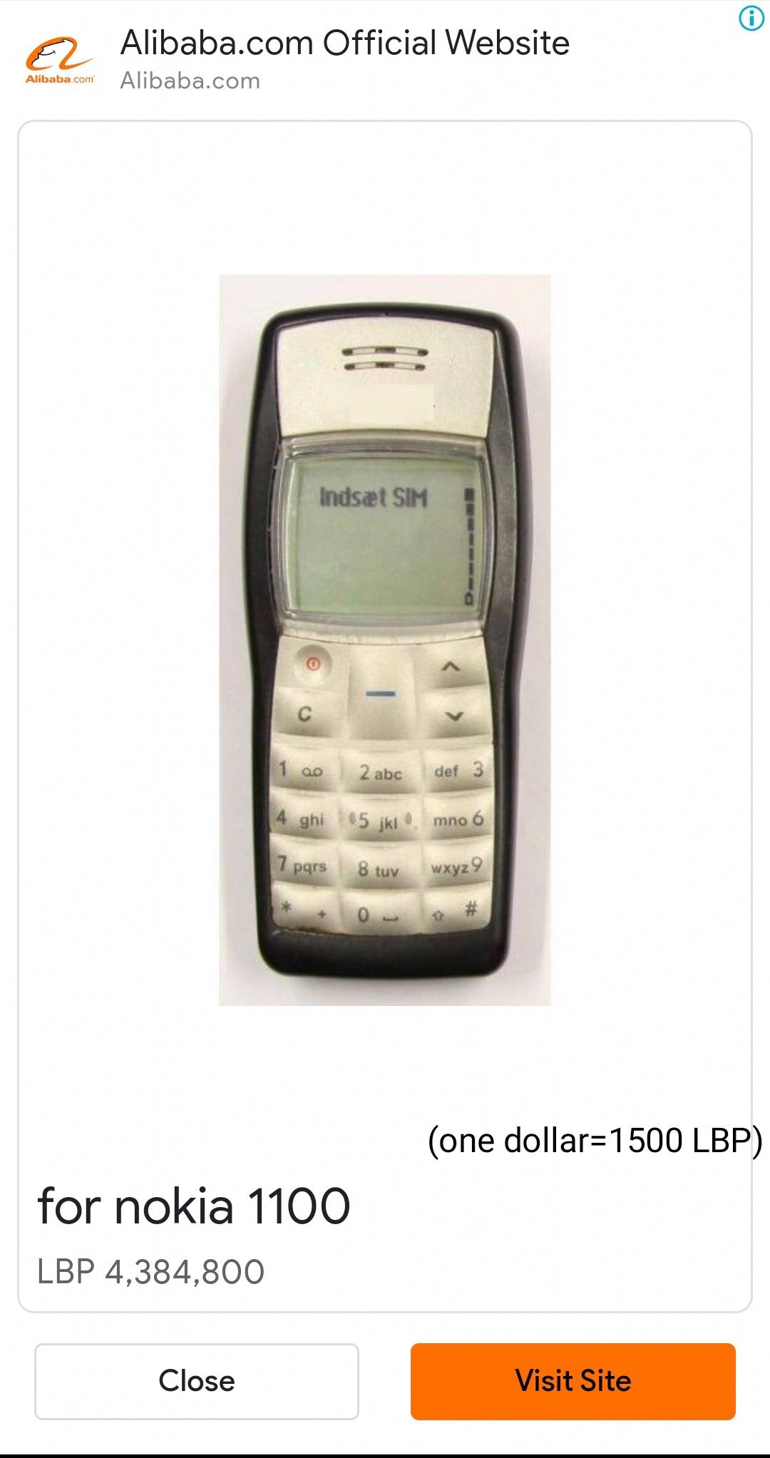 ah yes 3000$ for a Nokia 1100 | Scrolller