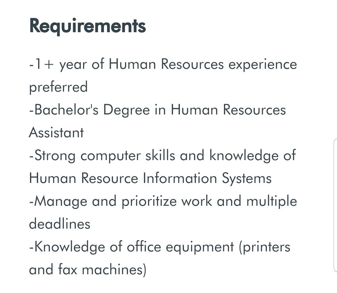 Ah, yes. My college offered the "Human Resources Assistant" major. | Scrolller