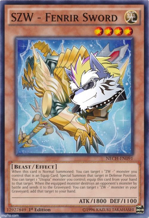 Ah yes, SZW(Shining Zexal Weapon)- Fenrir Sword from "Yu-Gi-Oh!" | Scrolller