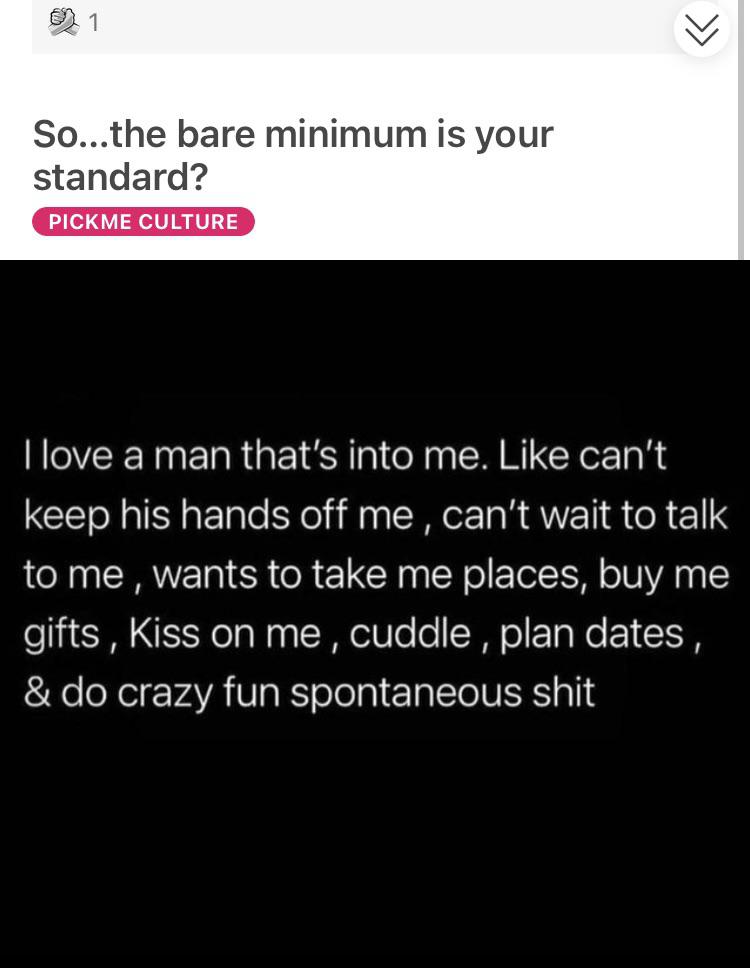 Ah yes… the bare minimum. Better described as absolute obsession. | Scrolller