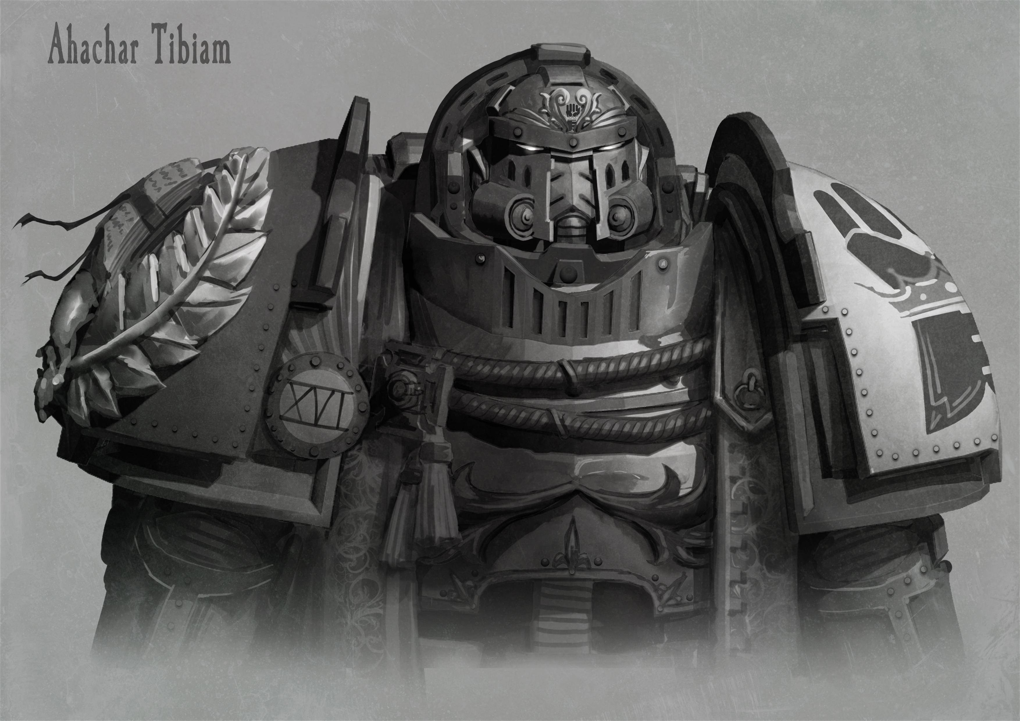 Ahachar Tibiam, Primarch of the Gauntlets of the Imperium for the New Wave AU. Helmed version by ...
