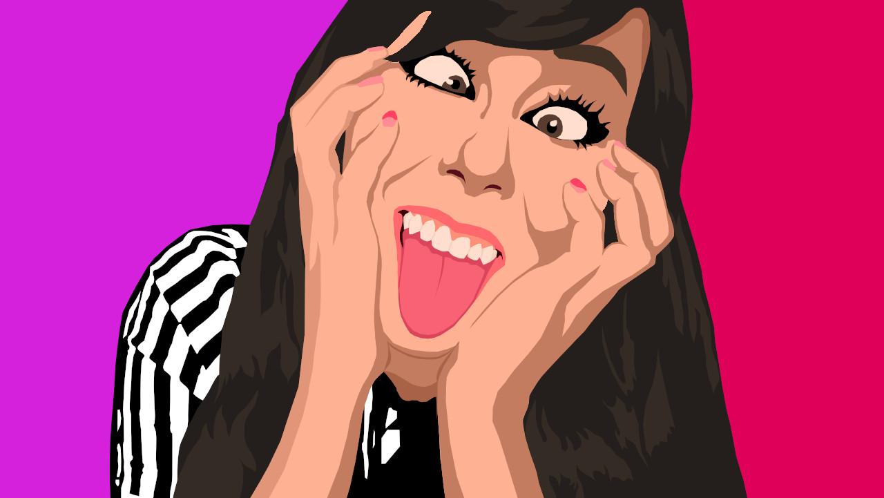 Ahegao face cell shaded, because bored | Scrolller