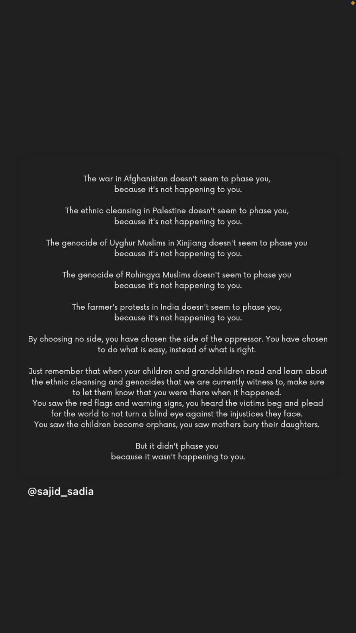 Ahh yes they are completely saving the world here by posting this on Instagram 🙄. | Scrolller