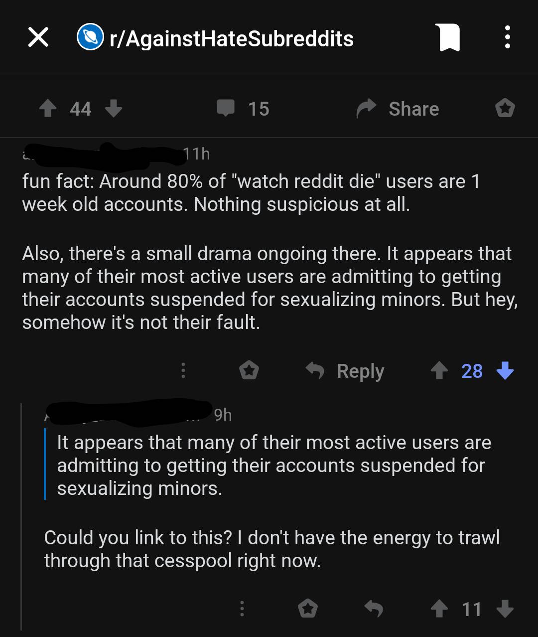 AHS user spreading misinformation | Scrolller