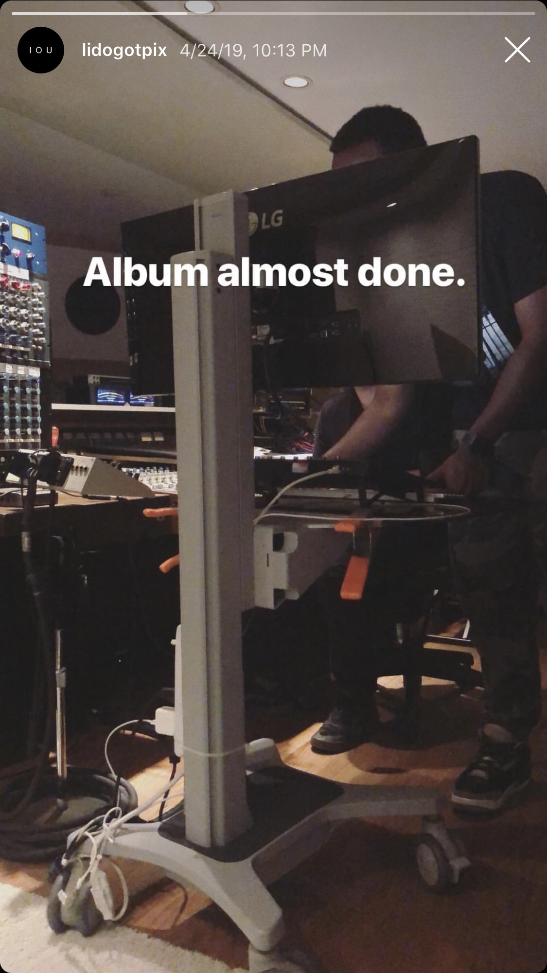 “Album almost done.” | Scrolller