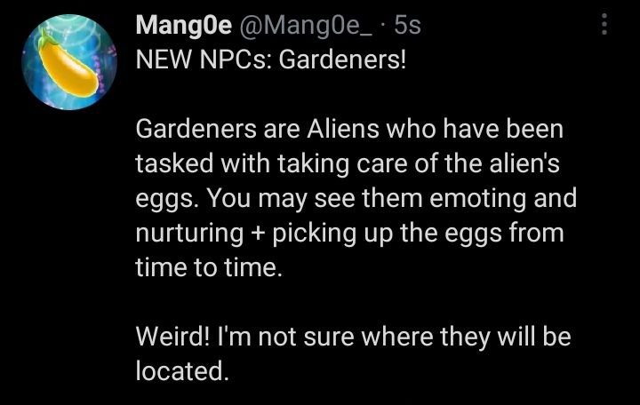Aliens...tend the Parasite eggs? (@Mang0e ) | Scrolller