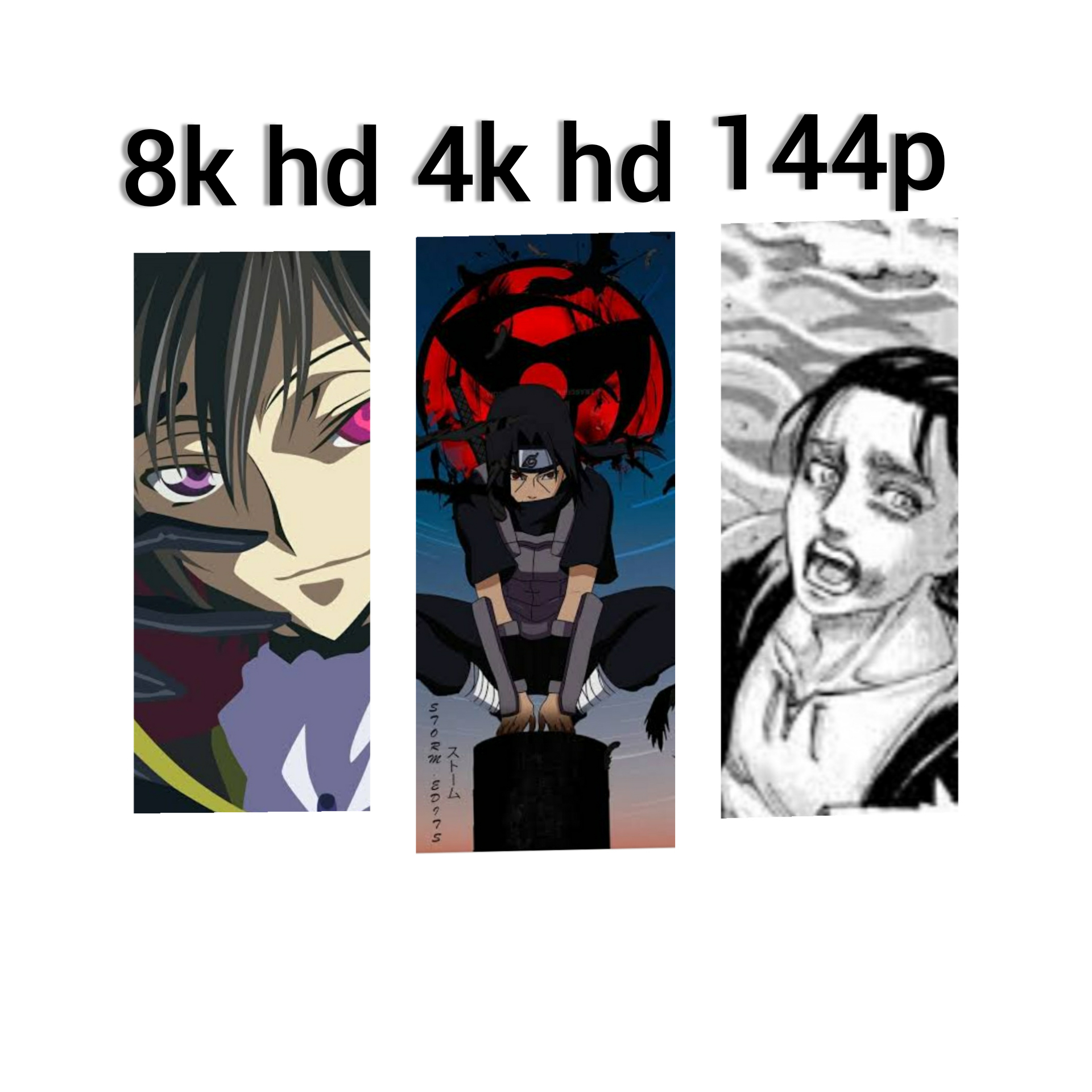 All hail lelouch!! All hail itachi!! | Scrolller