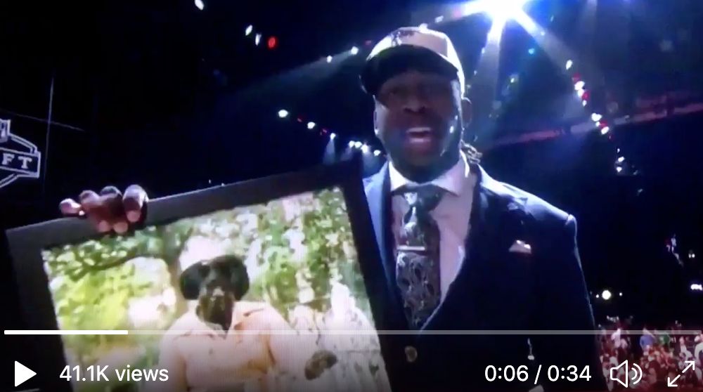 All time draft moment: Takk McKinley brings photo of grandma on stage | Scrolller