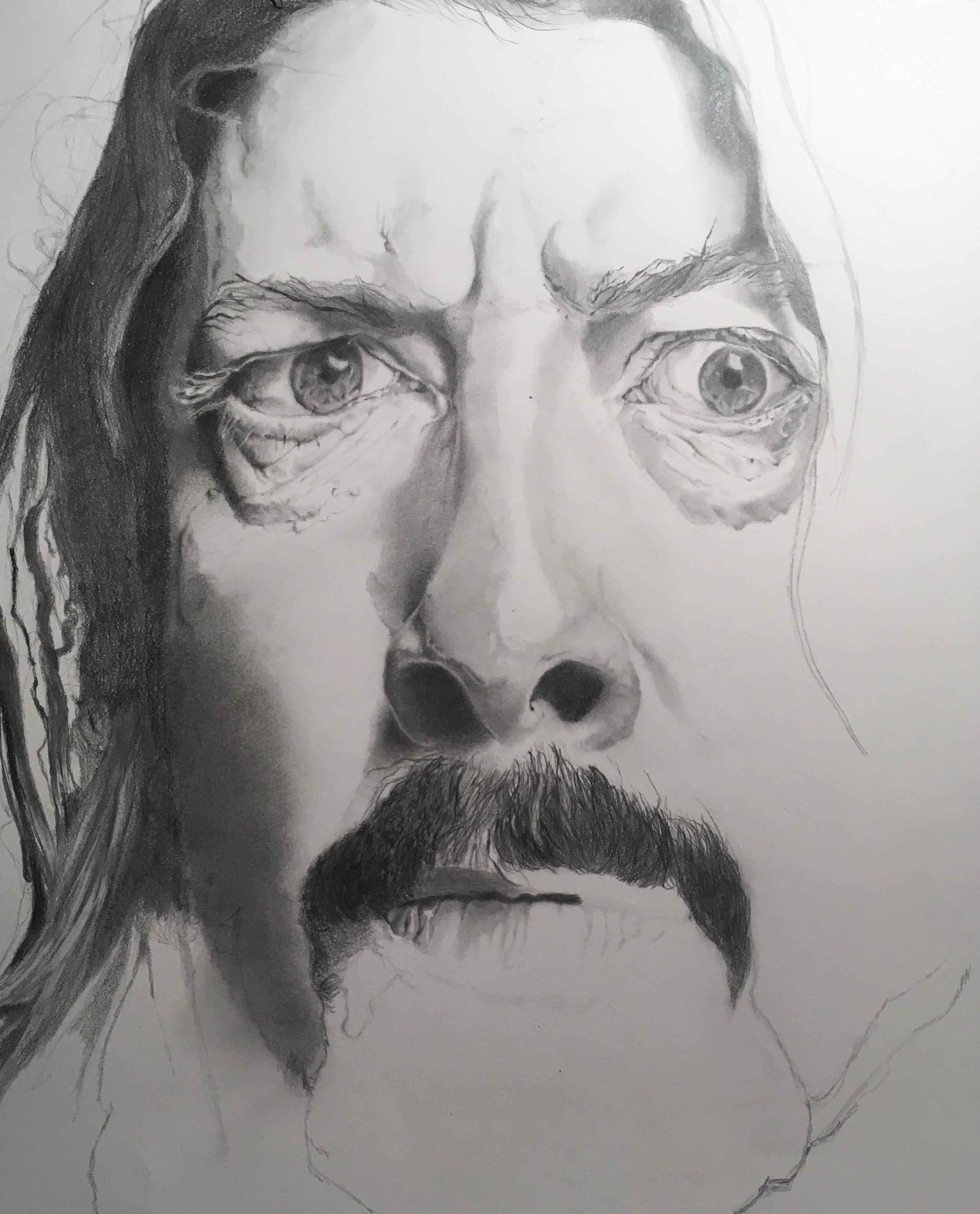 Almost done with this Dave Grohl portrait!! | Scrolller