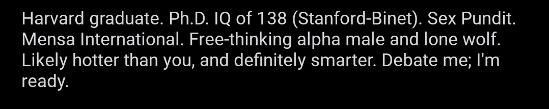 "Alpha male and lone wolf" lmfao | Scrolller