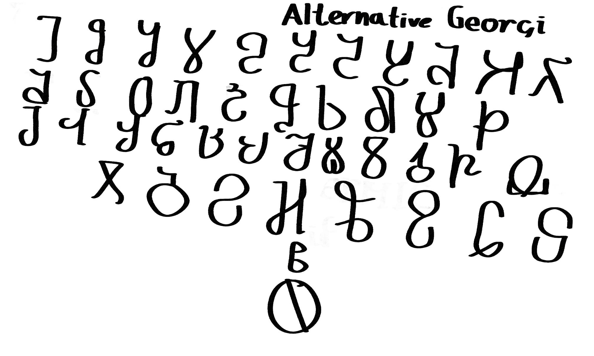 Alternative Georgian alphabet | Scrolller