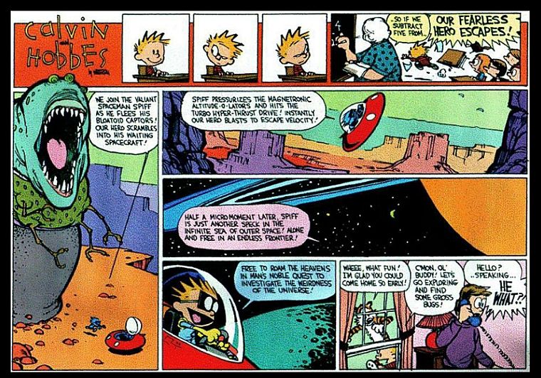 Always loved the layout of Spaceman Spiff sunday comics | Scrolller
