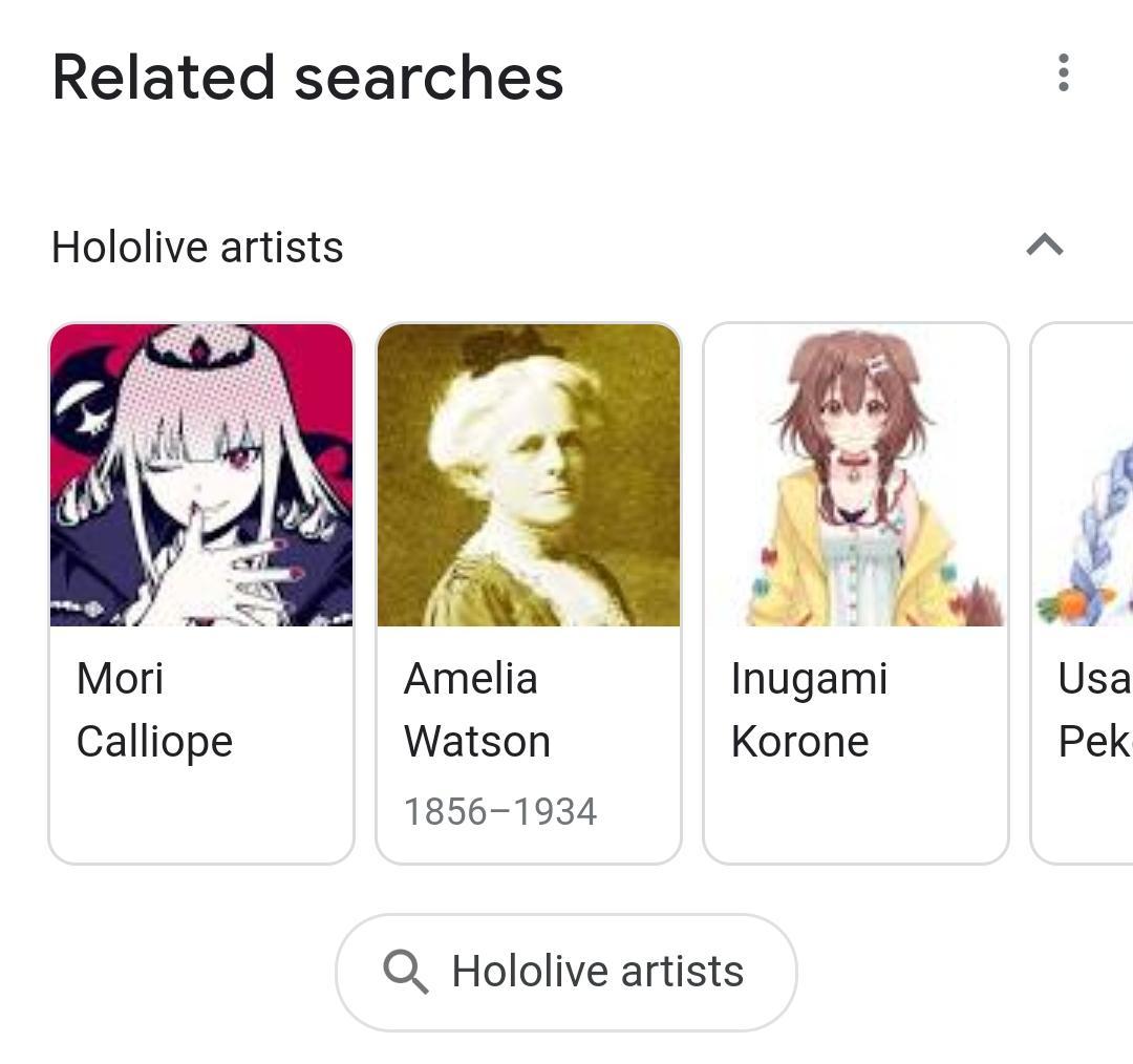 Amelia Watson, 100% accurate Google algorithm | Scrolller