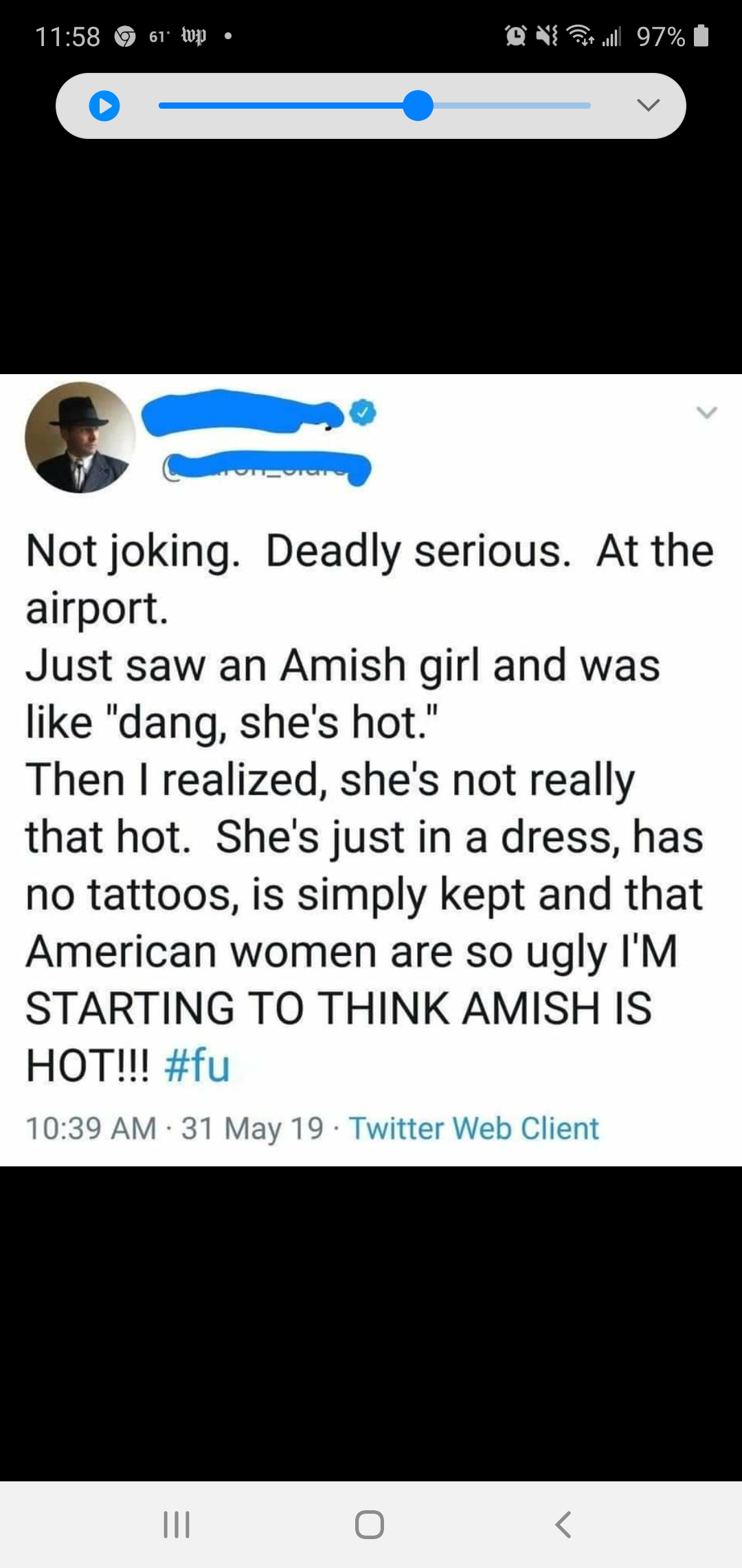 Amish girls don't twerk, eat hot chip & lie... | Scrolller