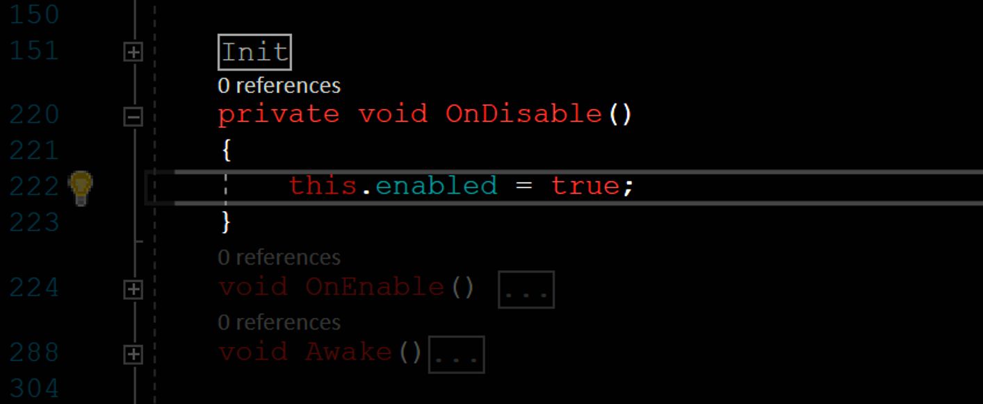 Thing randomly disables? Just enable it again! | Scrolller