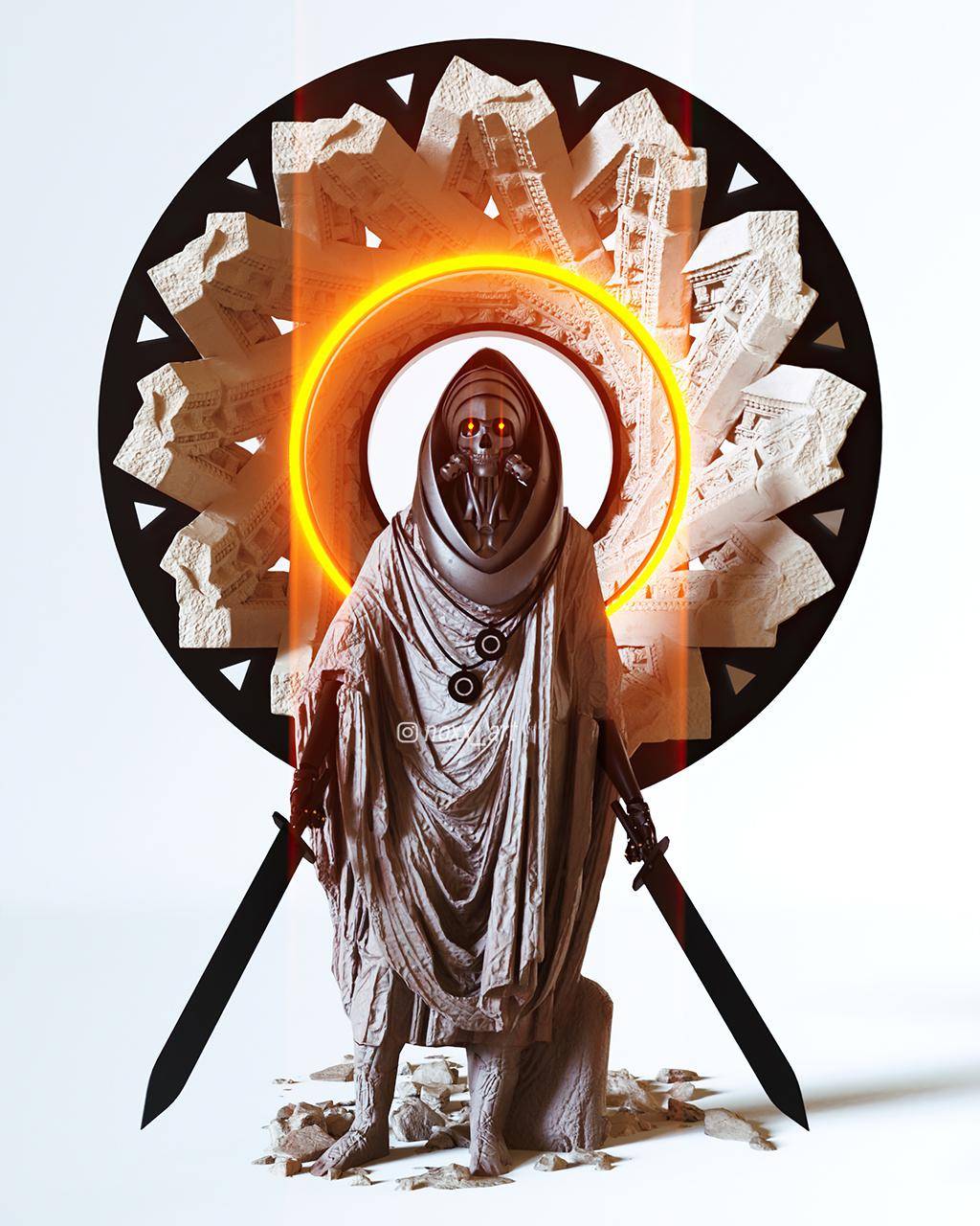 Ancient Statues, Cinema4D - Series 3/4 | Scrolller