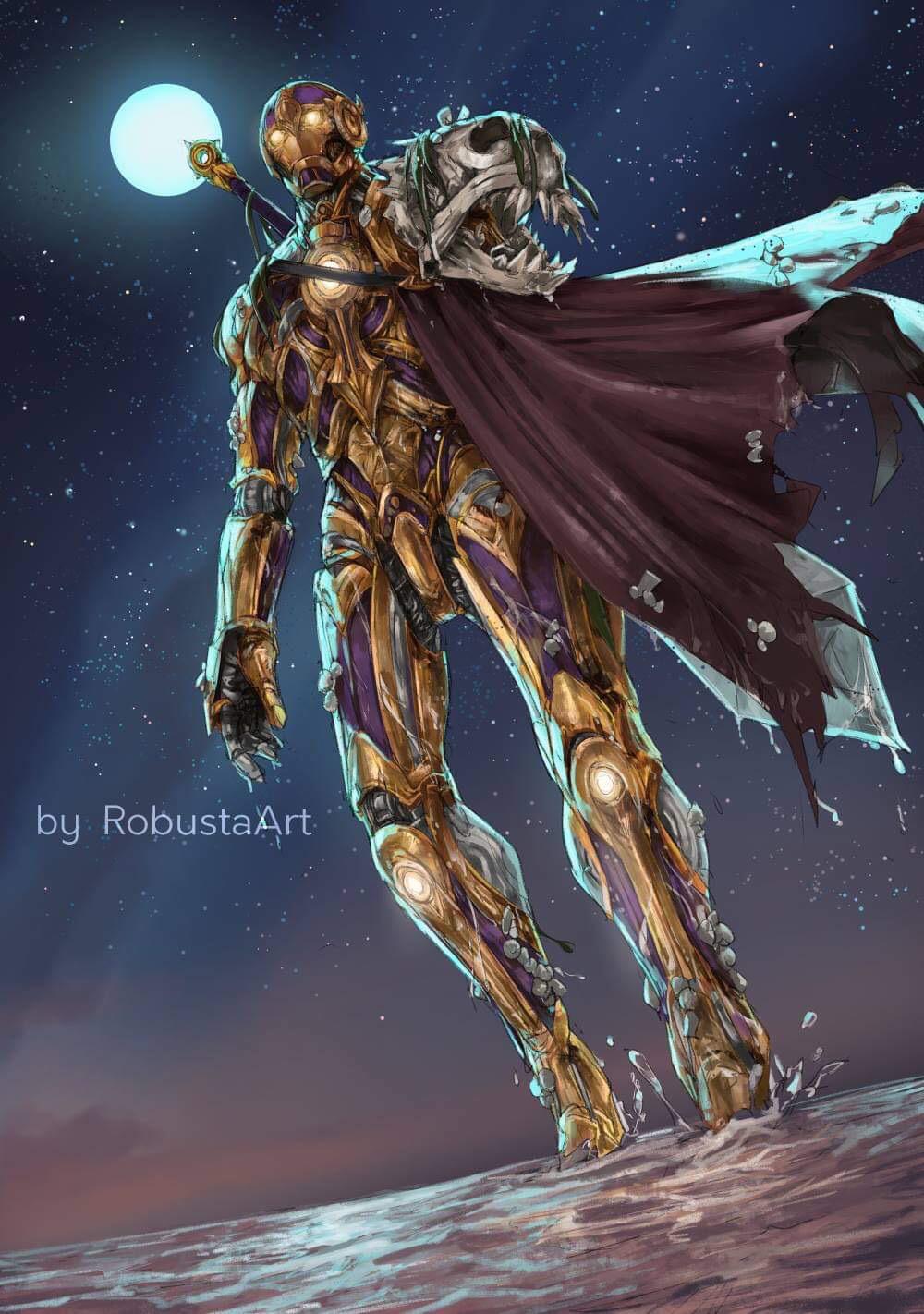 Ancient warforged emerging from a bottomless sea… | Scrolller