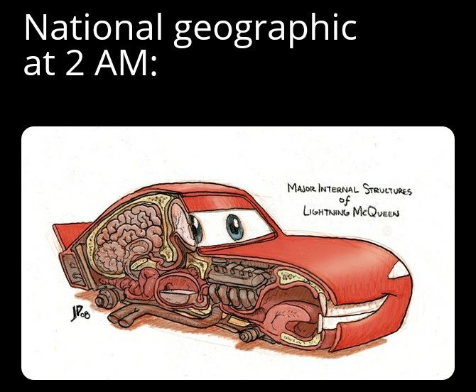 And here, we see a wild lightning McQueen in its natural habitat. | Scrolller