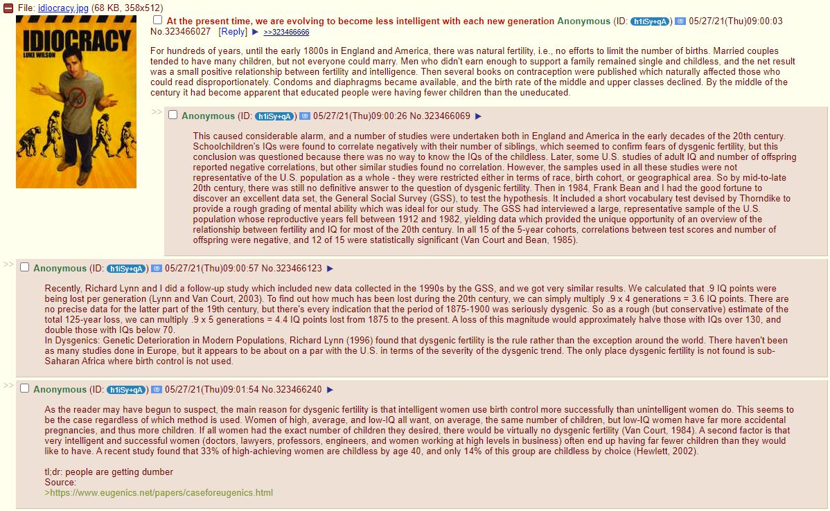 Anon explains why people are getting dumber | Scrolller